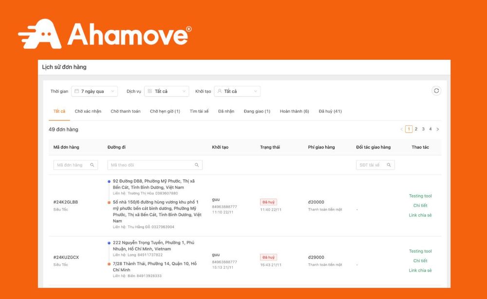 Tải App giao hàng Ahamove ngay trên iOS và Android